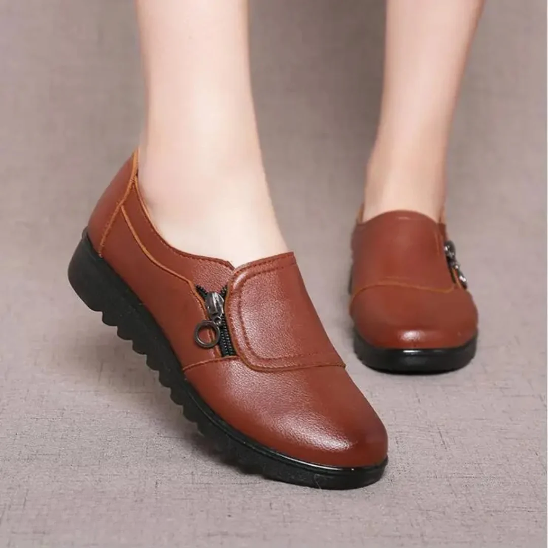 Women's Orthopedic Everyday Zip-Up Loafers – Maavox